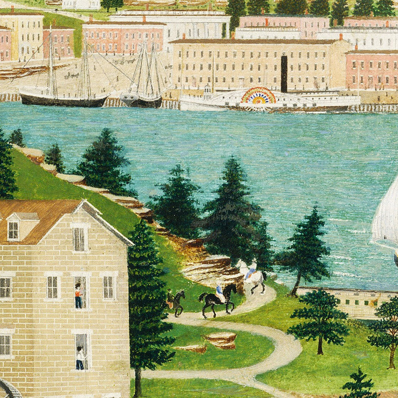 Jurgan Frederick Huge - Composite Harbor Scene with Castle – monalisaprints