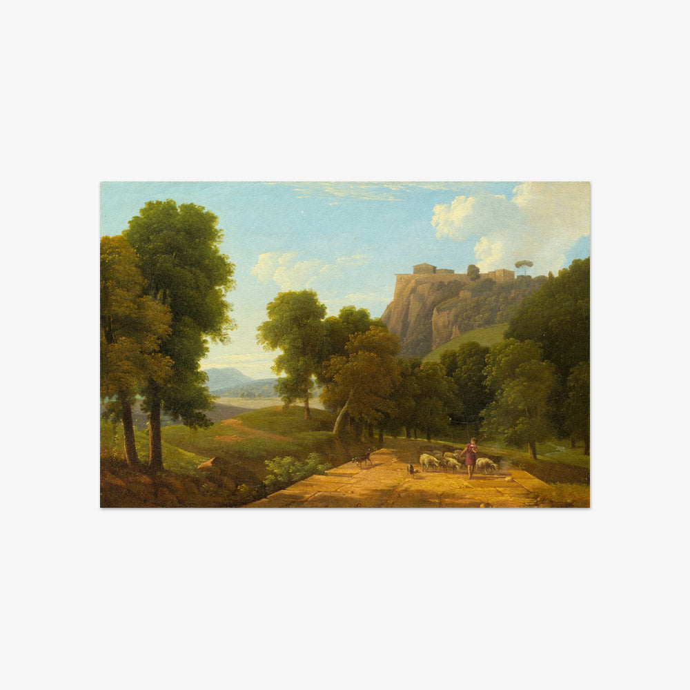 Jean-Victor Bertin - Shepherd with His Flock – monalisaprints