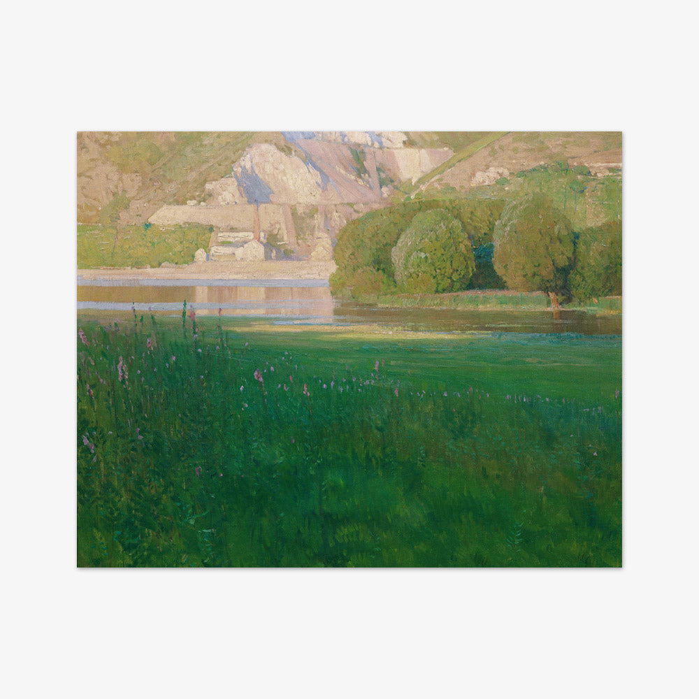 Carl Moll - Twilight. Quarry on the Danube – monalisaprints