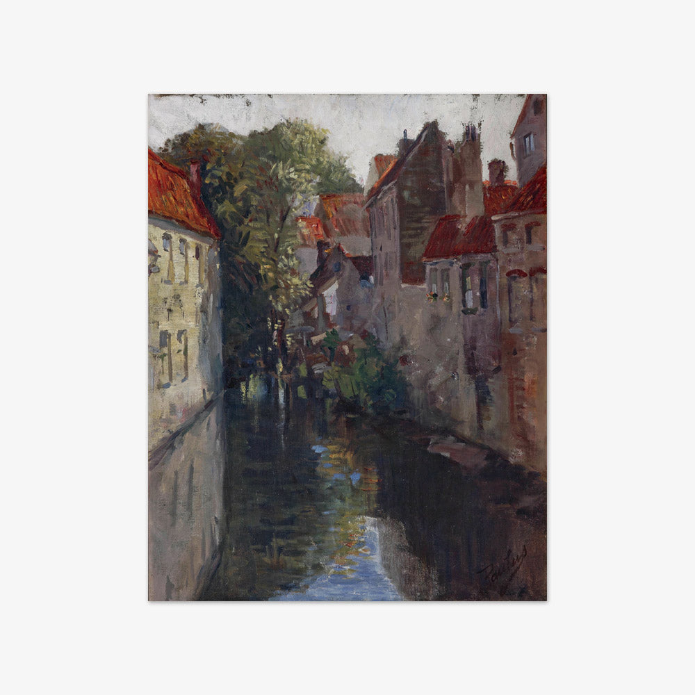 Francis P. Paulus - A Back Alley in Bruges – monalisaprints